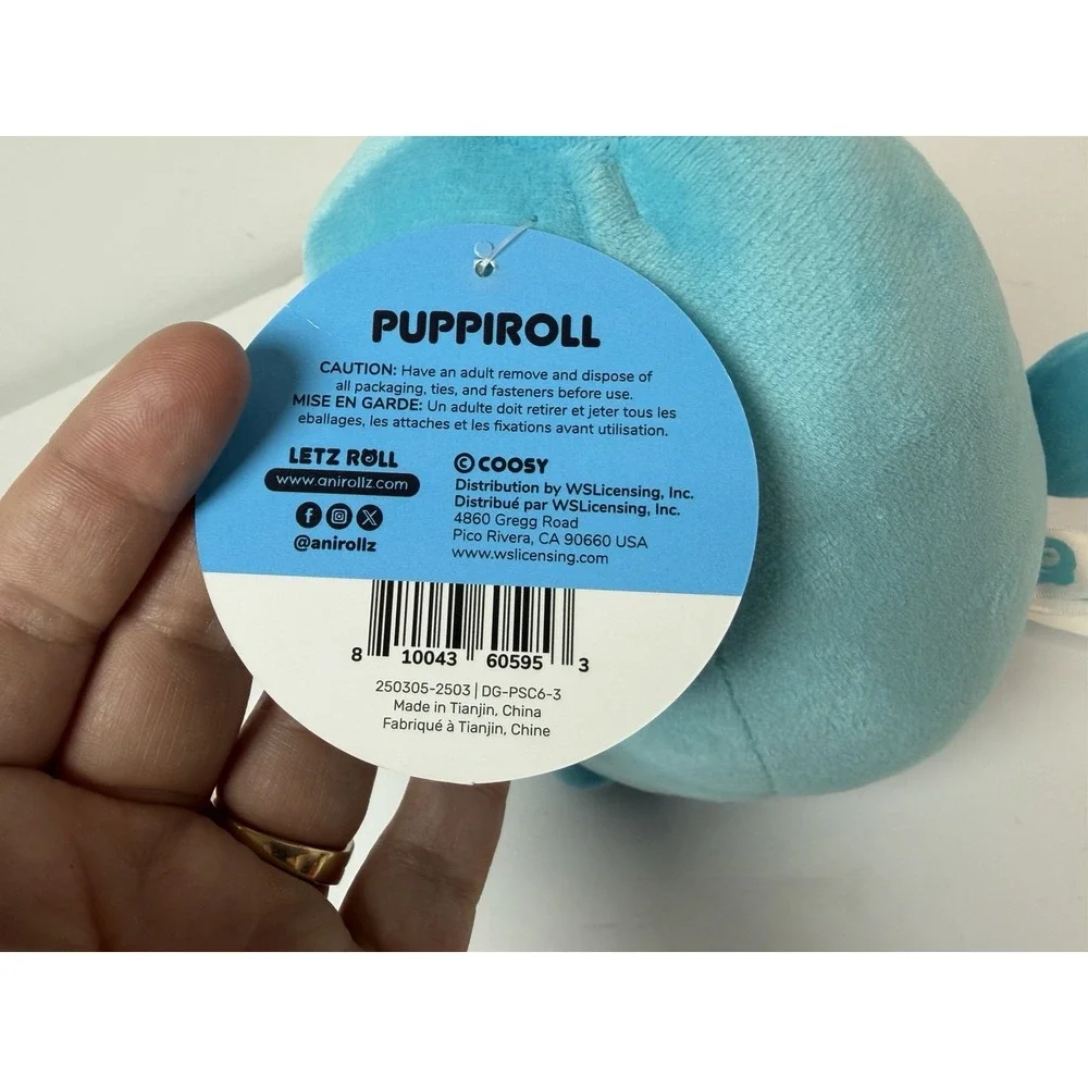 Annirollz | Toys | Anirollz Puppiroll Dog In Blue Shark Costume Plush 6 ...